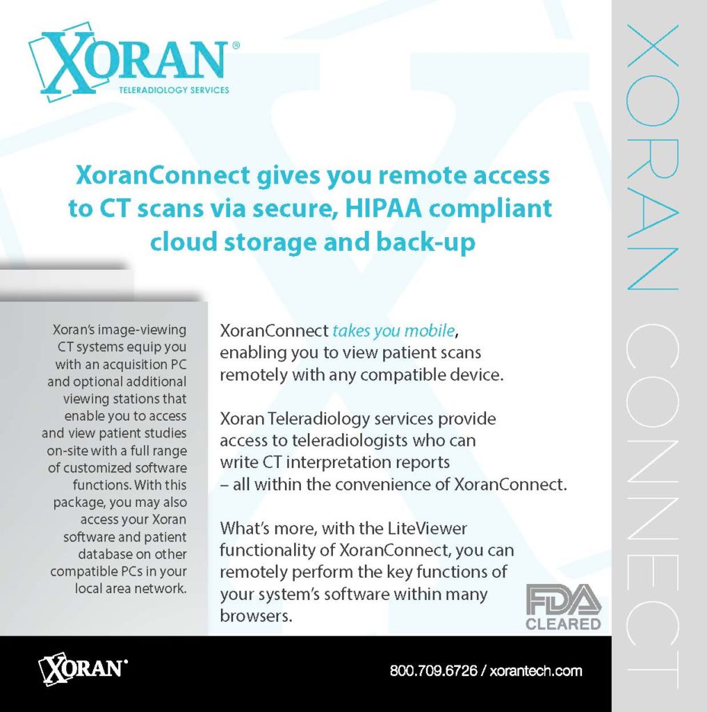 Veterinary One-Pagers - Xoran Technologies LLC